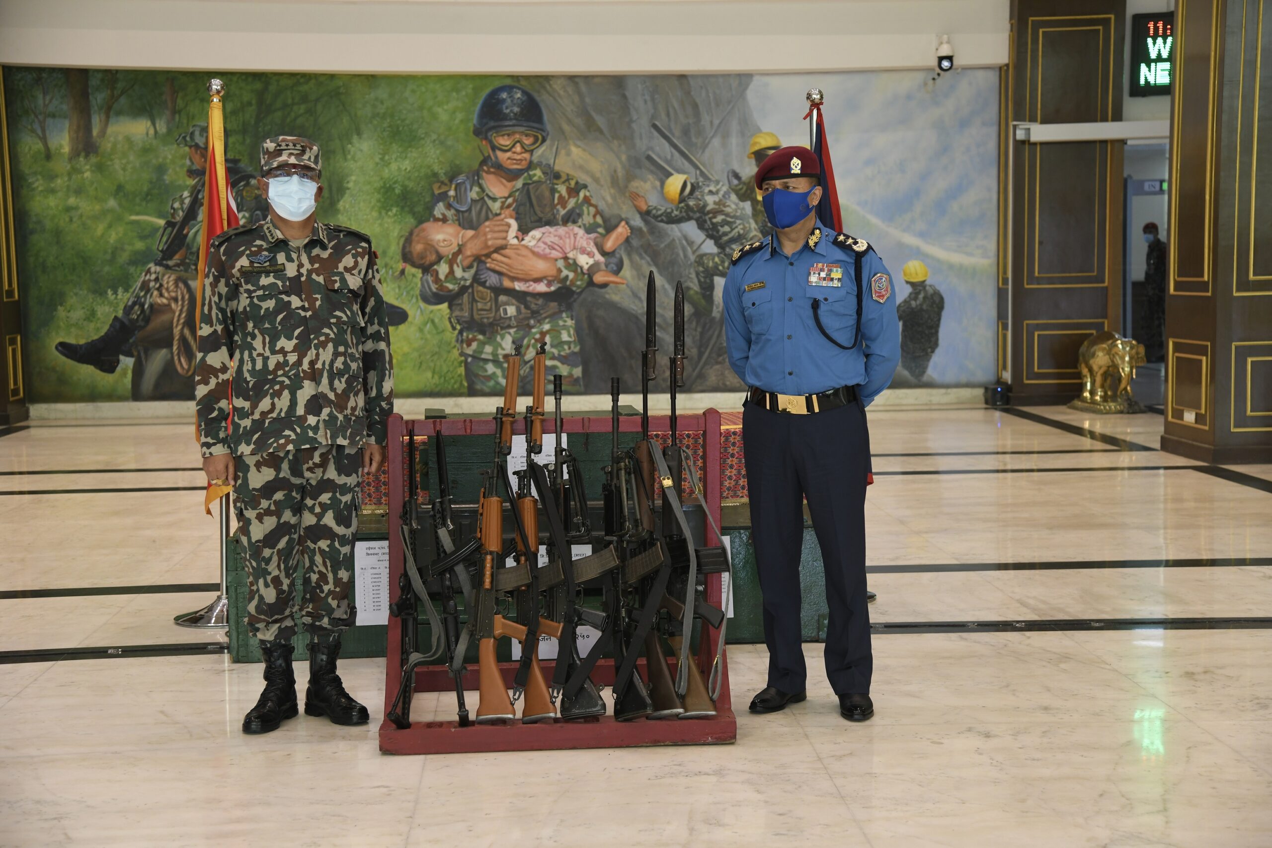 Nepal Army provides 300 arms and ammunition to Nepal Police - Nepal ...