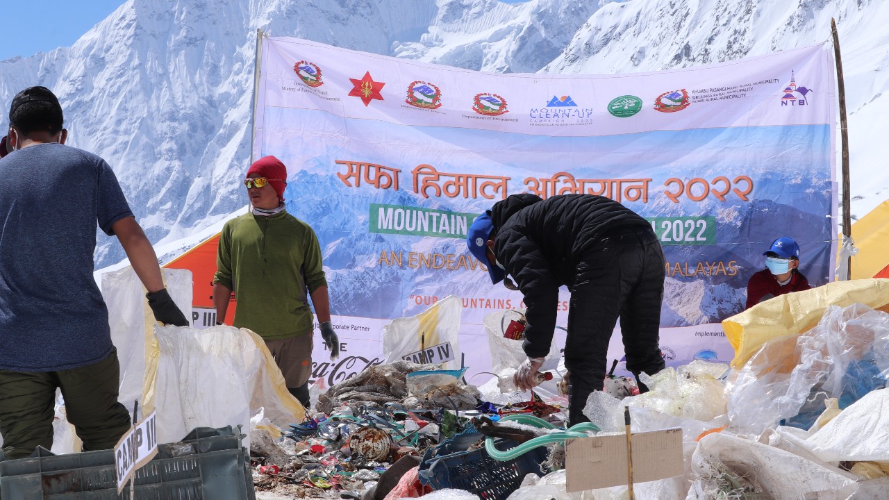 Clean Mountain Campaign: Nepal Army collects around 34 tons of garbage ...