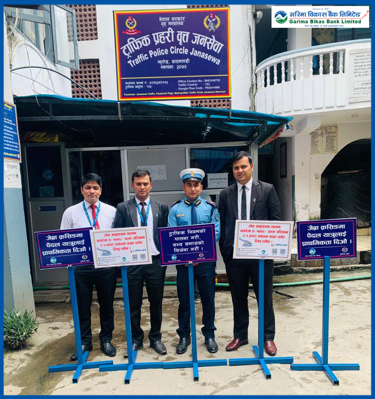 Garima Development Bank hands over traffic awareness materials - Nepal ...
