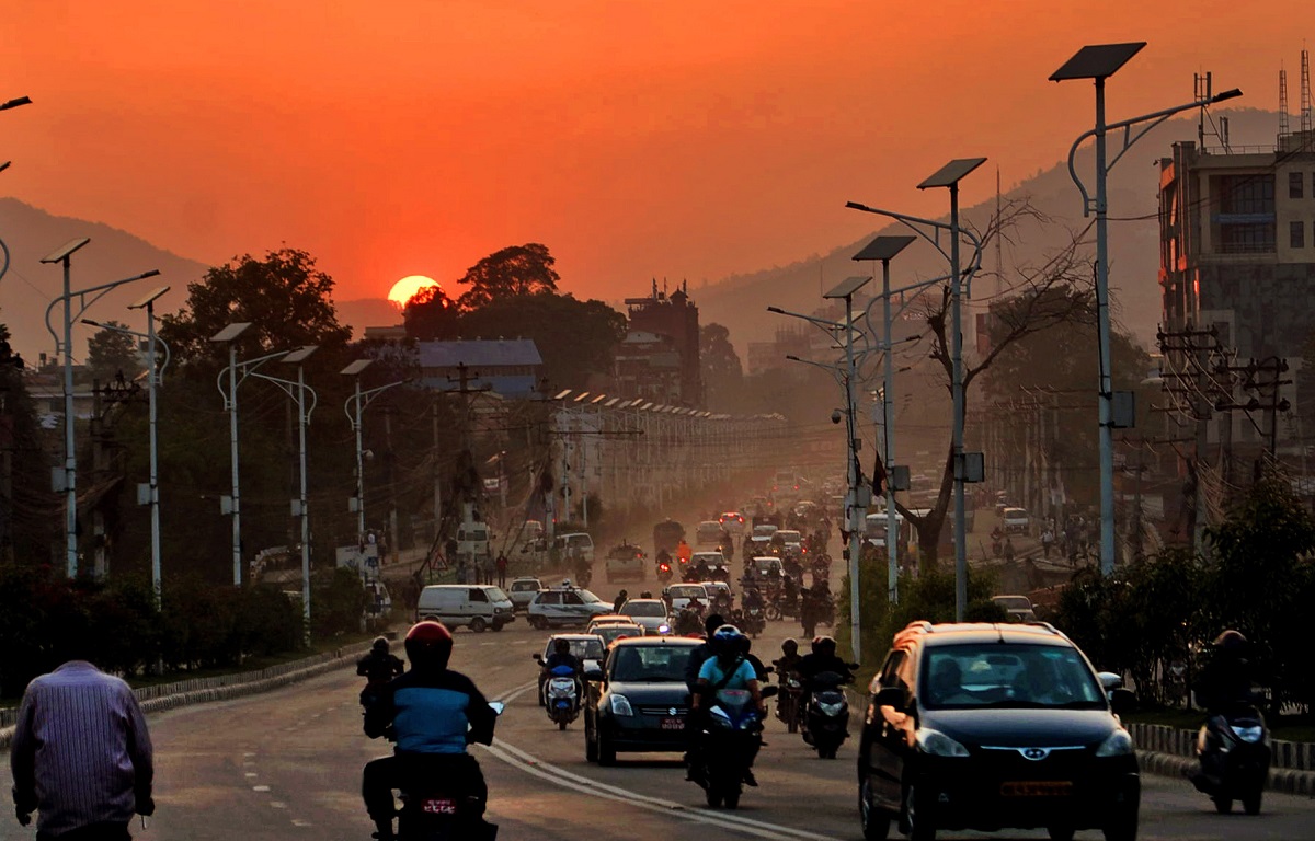 When Kathmandu is painted red at dusk (in pics) - Nepal Live Today ...