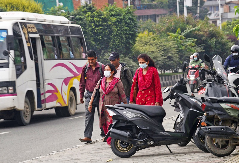 In pics: Footpaths encroachment putting pedestrians at risk - Nepal ...