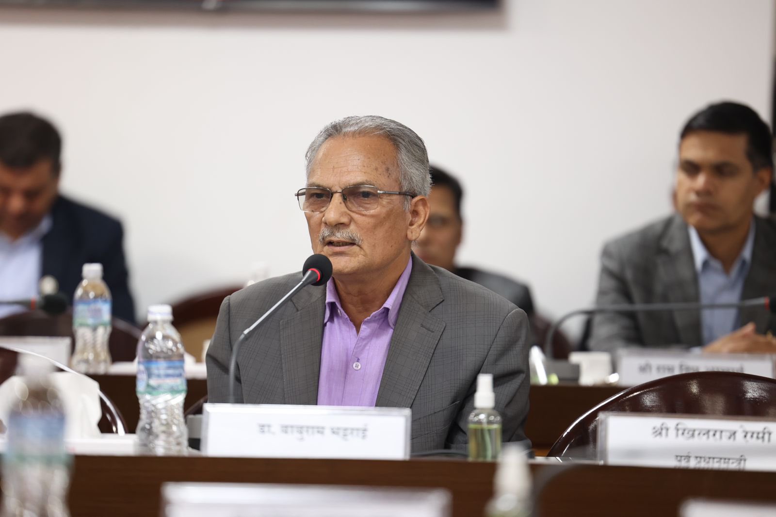 Former Prime Minister Baburam Bhattarai questions Indian intention ...