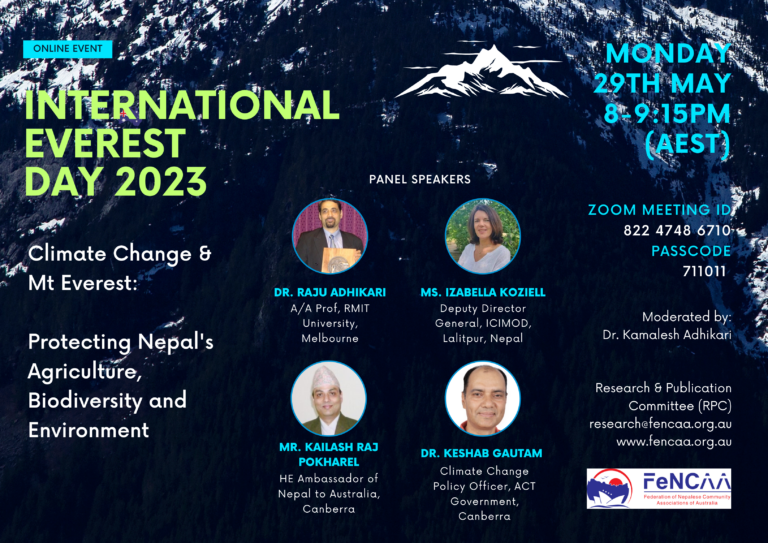 Nepali community in Australia calls for protecting Mount Everest from ...