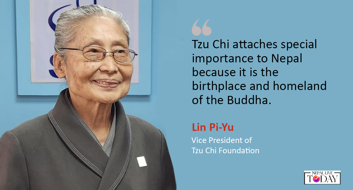 "Tzu Chi Foundation is doing charity works in Lumbini in the hope that ...